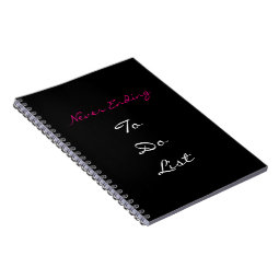 Never Ending To Do List Notebook | Zazzle