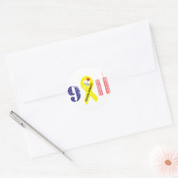 Never Forget 9 11 Classic Round Sticker | Zazzle