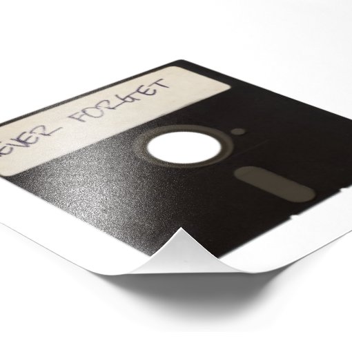 Never Forget Computer Floppy Disks Photo Print | Zazzle