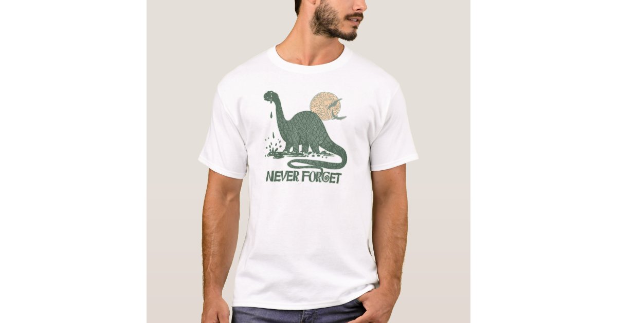 Never Forget Dinosaur shirts and gift ideas | Zazzle