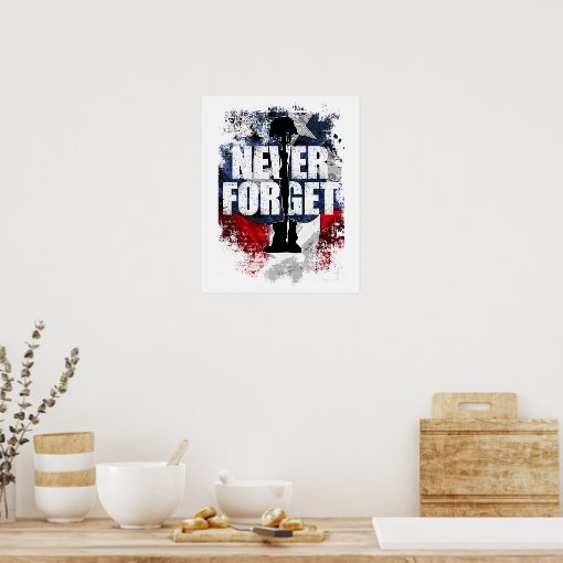 Never Forget (Memorial Day) Poster | Zazzle
