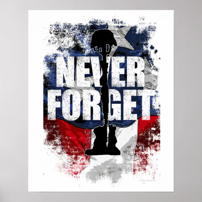 Never Forget (Memorial Day) Poster | Zazzle