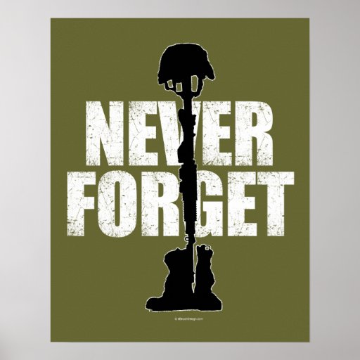 Never Forget (Memorial Day) Poster | Zazzle