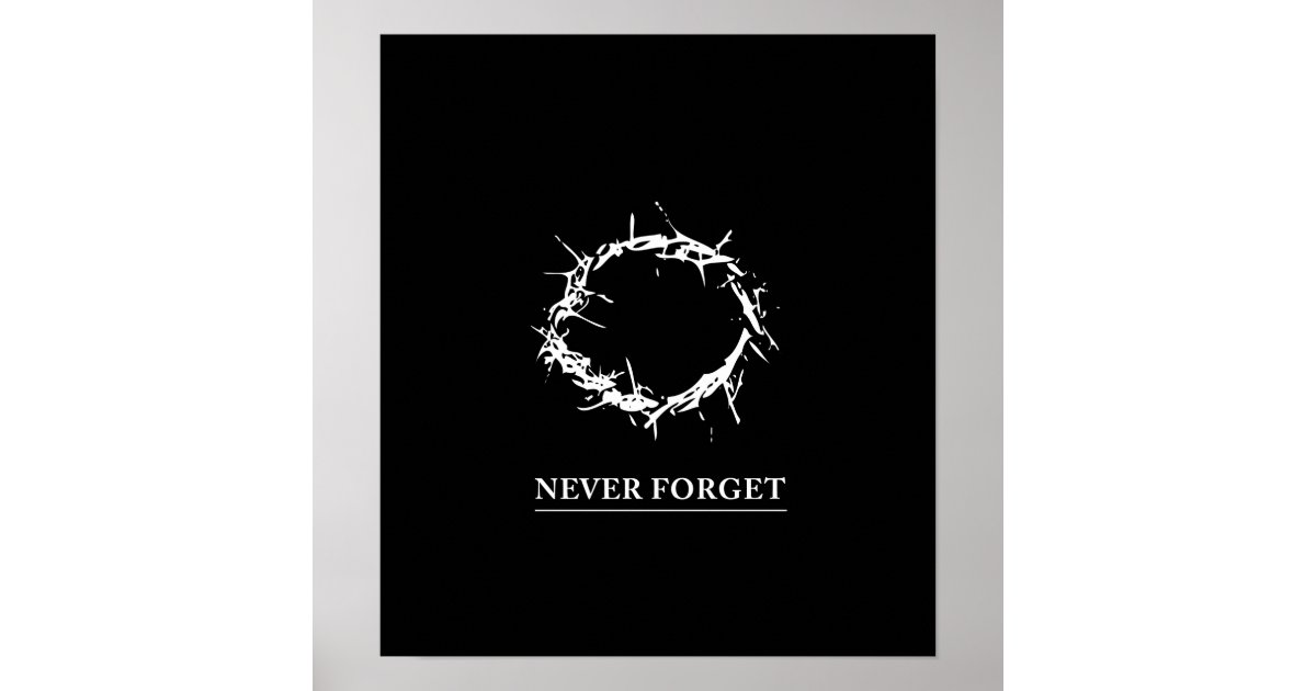 Never Forget - Poster (customizable) | Zazzle