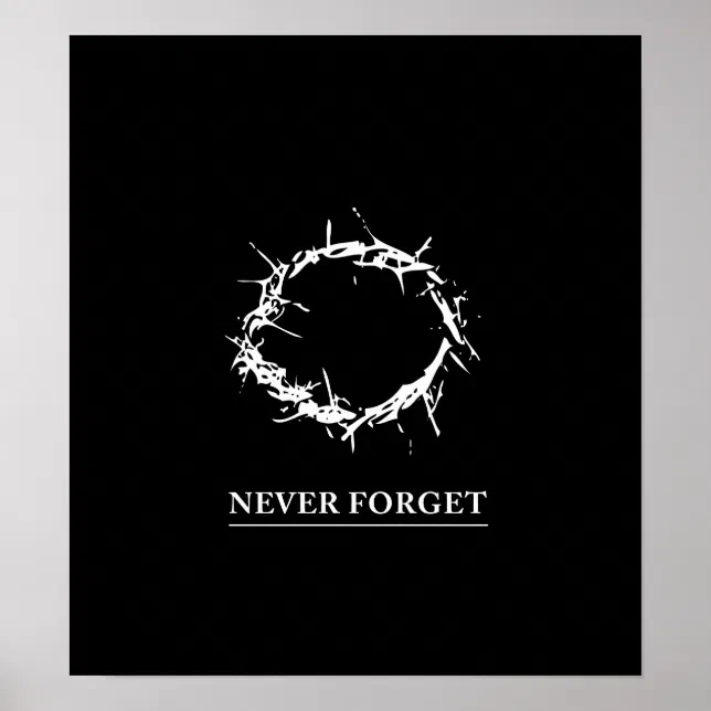 Never Forget - Poster (customizable) | Zazzle