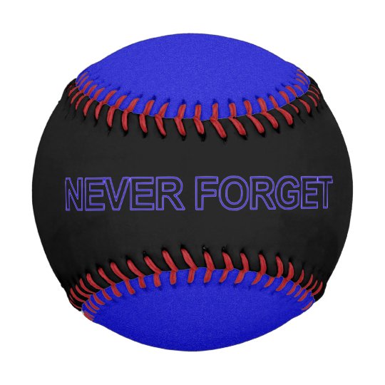 Never Forget Thin Blue Line Baseball | Zazzle.com