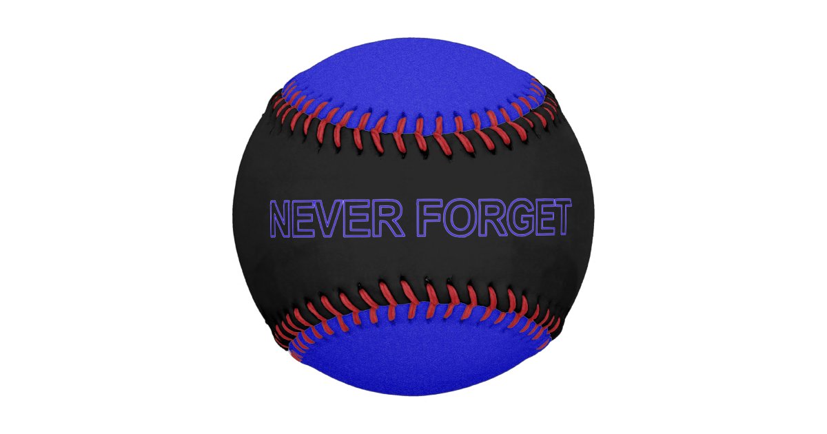 Never Forget Thin Blue Line Baseball | Zazzle