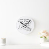Never Give Up Don't Give Up Round Clock | Zazzle