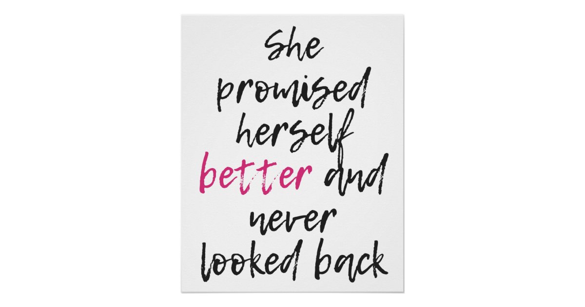 Never Look Back Poster | Zazzle