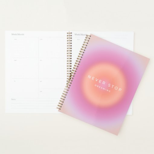 Never Stop Dreaming Planner | Zazzle