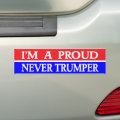 NEVER TRUMPER Bumper Sticker 2020 Election | Zazzle