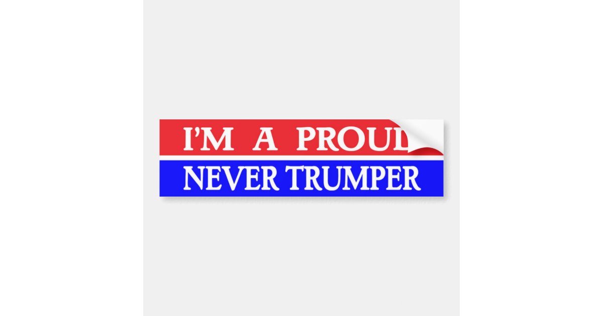 NEVER TRUMPER Bumper Sticker 2020 Election | Zazzle