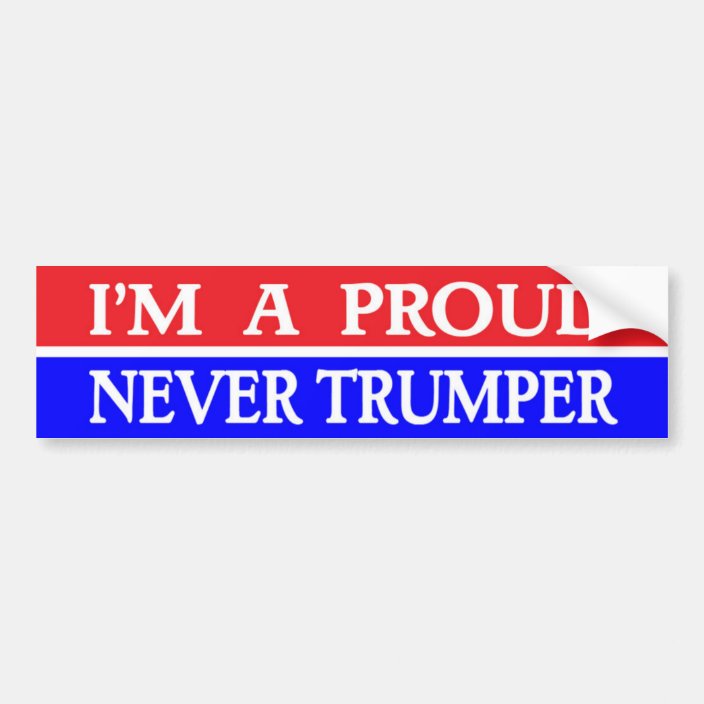 NEVER TRUMPER Bumper Sticker 2020 Election | Zazzle.com