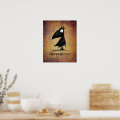 Nevermore! The Raven Edgar Allen Poe - Crow Art Poster | Zazzle