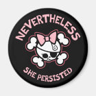 Funny Nevertheless she persisted cute vintage meme Magnet | Zazzle.com