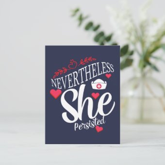 Nevertheless She Persisted Postcard | Zazzle