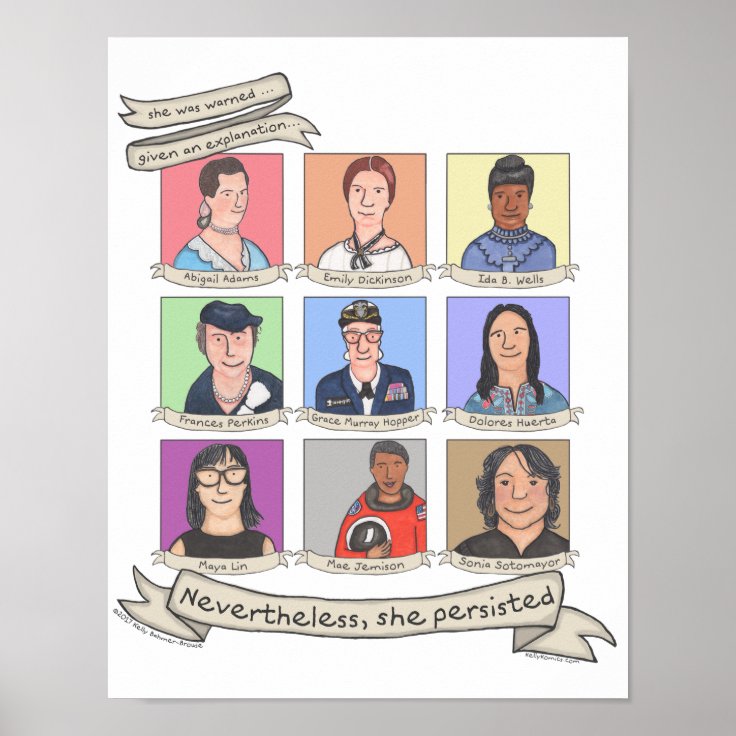 Nevertheless, She Persisted poster | Zazzle