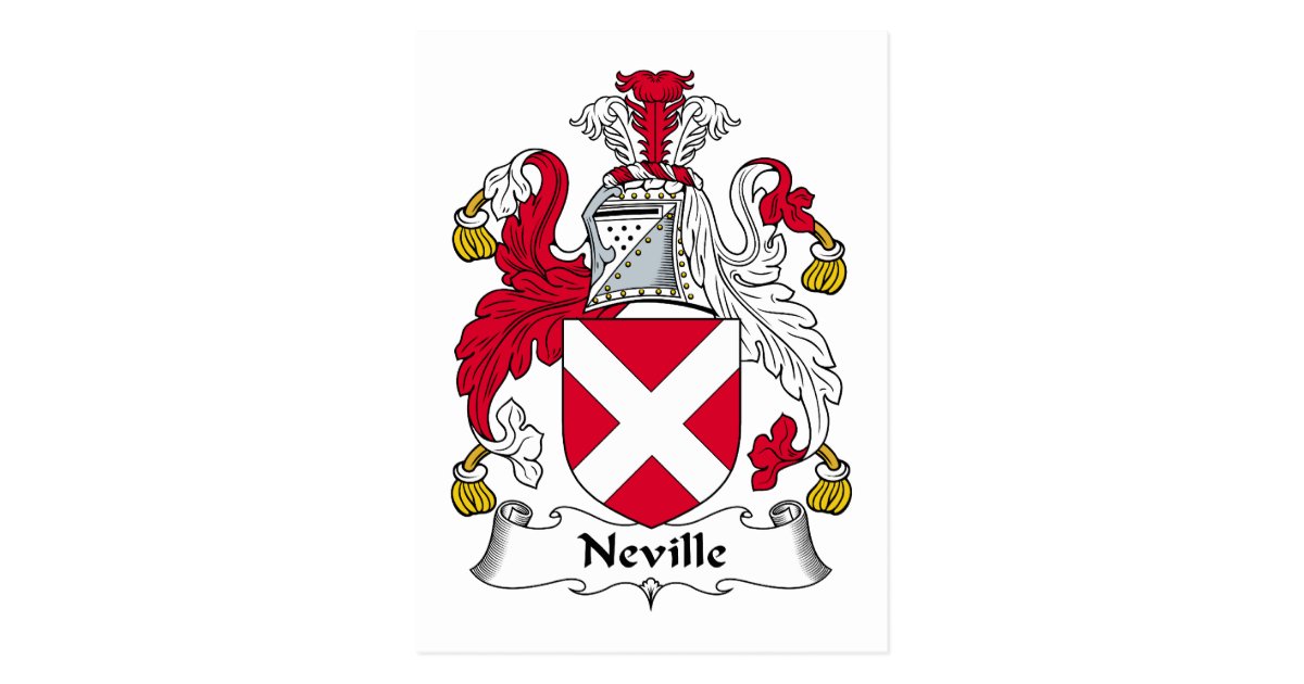 Neville Family Crest Postcard | Zazzle.com