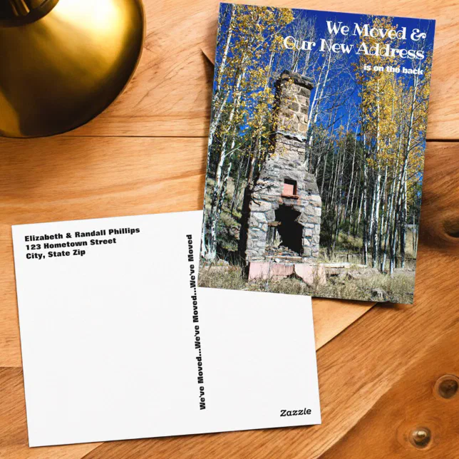 New Address Add A Custom Photo Template Postcard | Zazzle