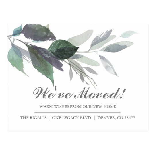 New Address Change of Address Moving Announcement Postcard | Zazzle.com