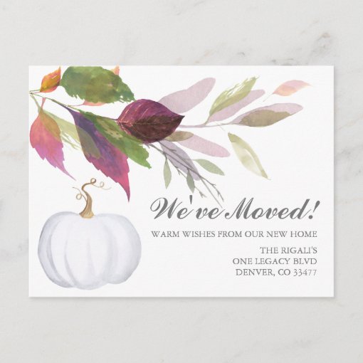 New Address Change of Address Moving Announcement Postcard | Zazzle