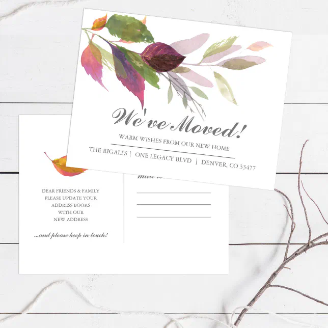 New Address Change of Address Moving Announcement Postcard | Zazzle