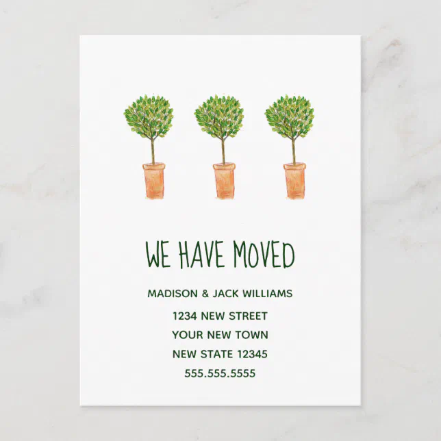 New Address Change of Address |Moving Announcement Postcard | Zazzle
