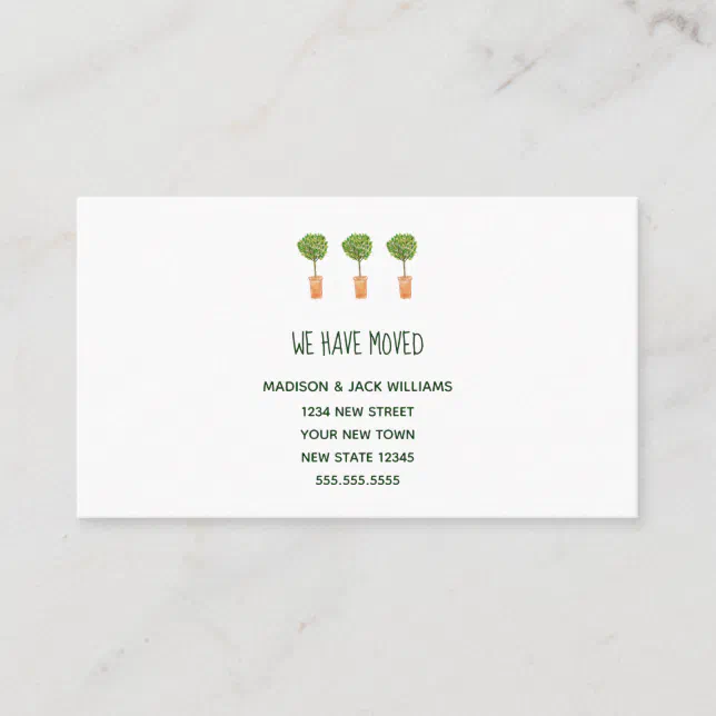 New Address Change of Address |Moving Insert card | Zazzle
