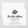 New Address Change with Business Logo Announcement | Zazzle