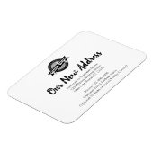New Address Change with Business Logo Magnet | Zazzle