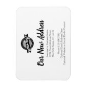 New Address Change with Business Logo Magnet | Zazzle