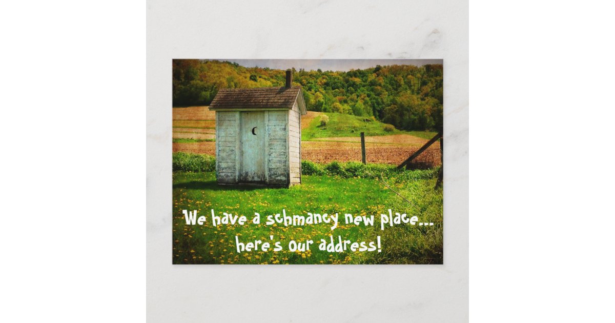 New Address Funny We Moved Announcement Postcard | Zazzle