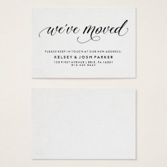 New Address Insert | Modern Elegant Typography | Zazzle