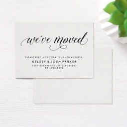 New Address Insert | Modern Elegant Typography | Zazzle