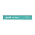 New address key wraparound return address labels | Zazzle