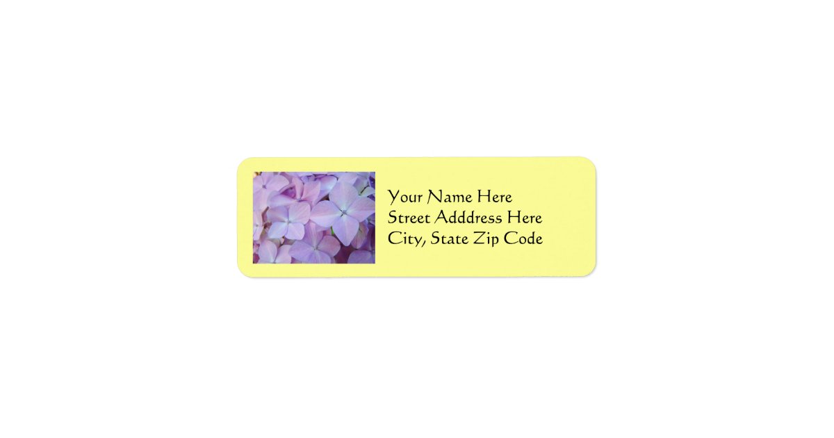 New Address Labels custom Floral Hydrangeas | Zazzle