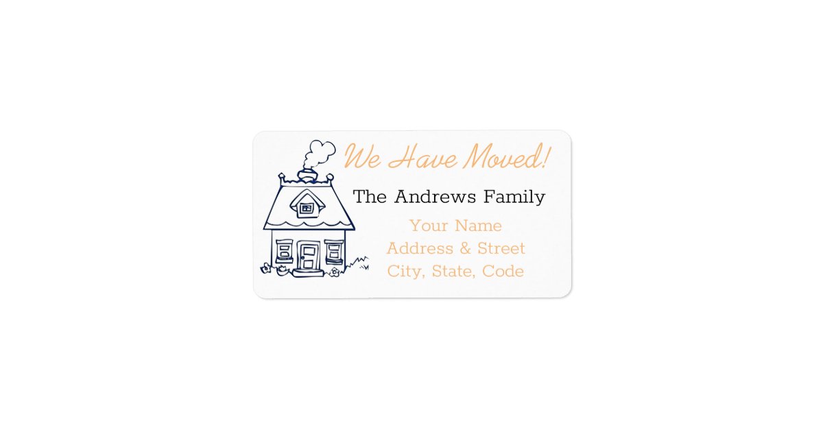 New Address Moving Announcement Stickers | Zazzle