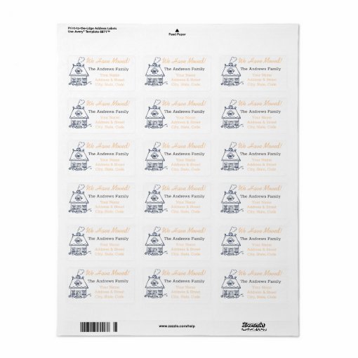 New Address Moving Announcement Stickers | Zazzle
