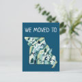 NEW ADDRESS Moving Missouri State Illustrated Map Postcard | Zazzle