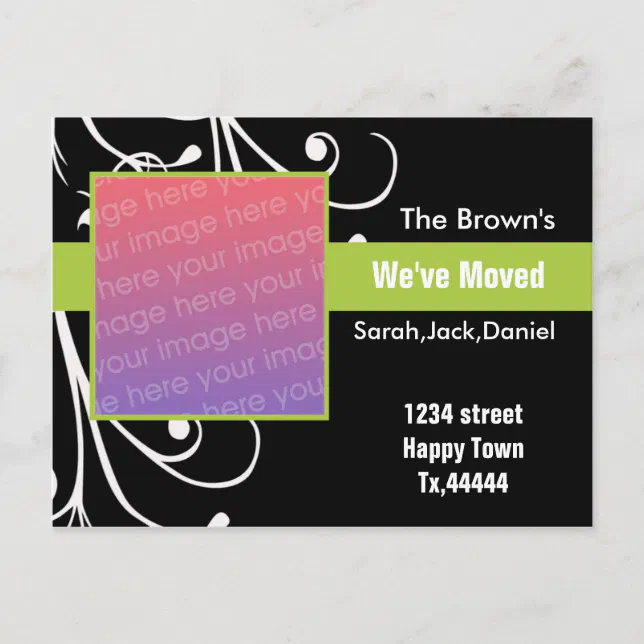 New address postcard | Zazzle