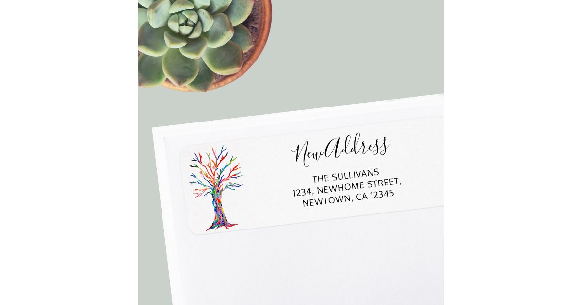 New Address Return Address Label | Zazzle