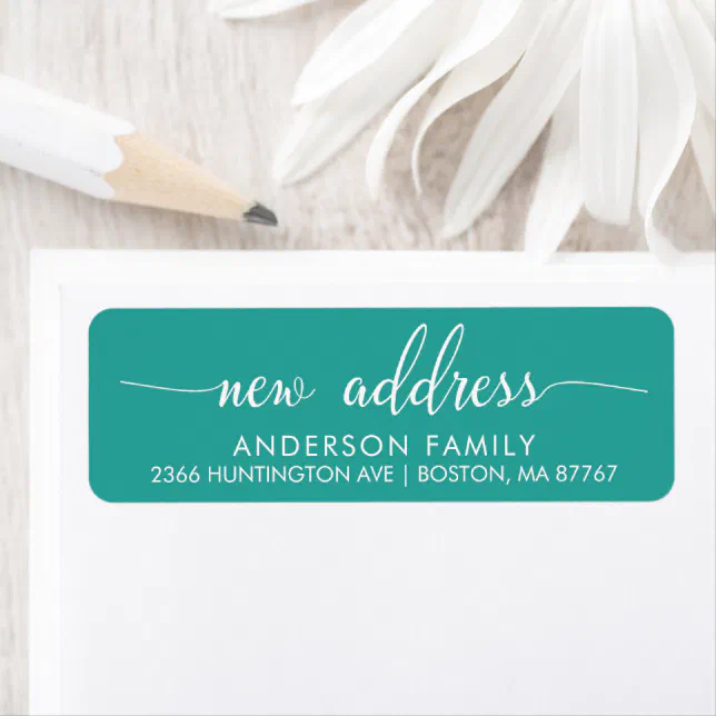 New Address Return AddressLabel Label | Zazzle