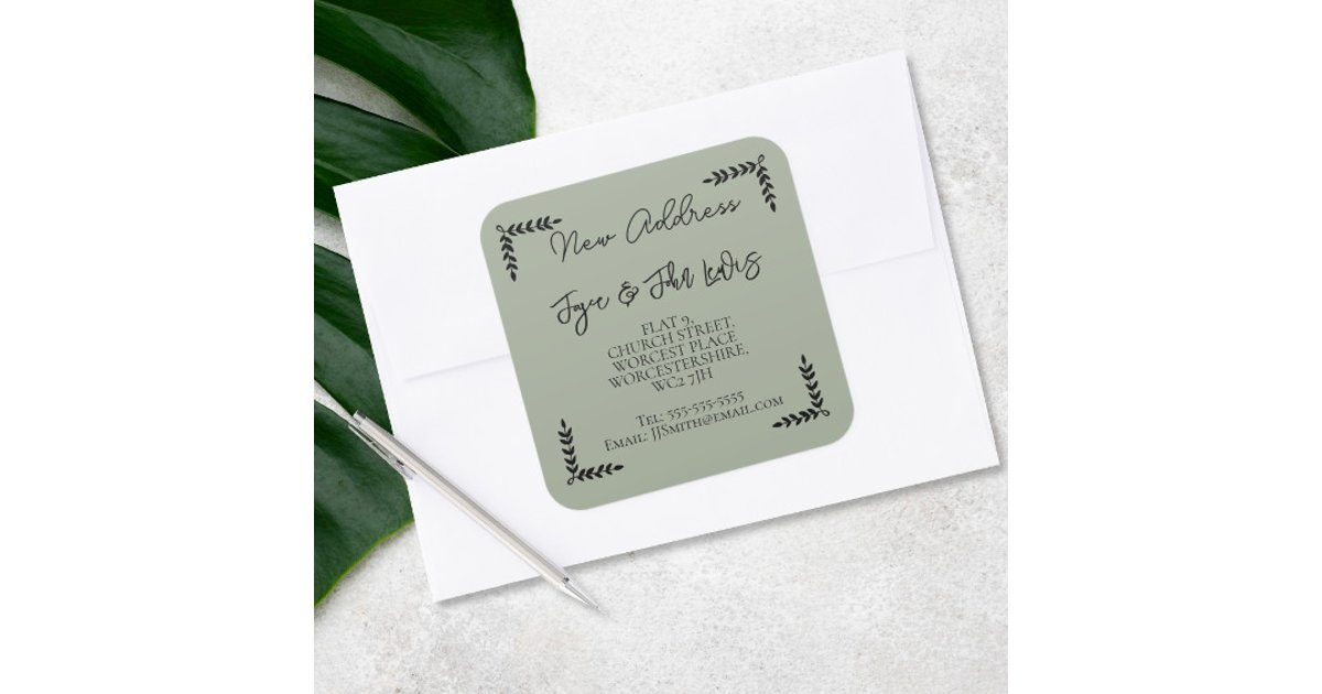 New Address Sticker Change of address sticker | Zazzle