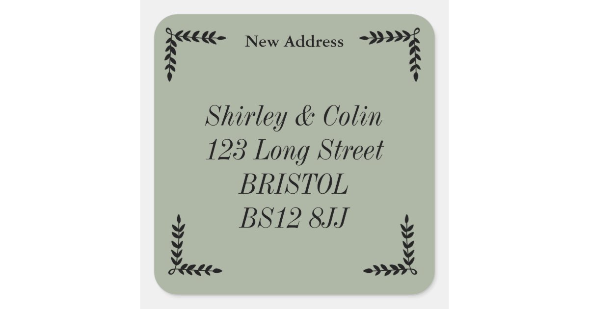 New Address Sticker Change of address sticker | Zazzle