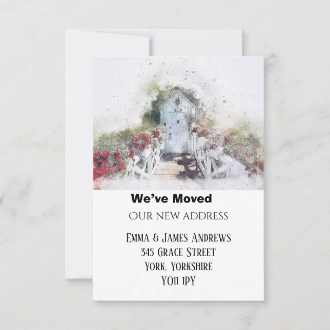 New Address We’ve Moved Door Announcement | Zazzle