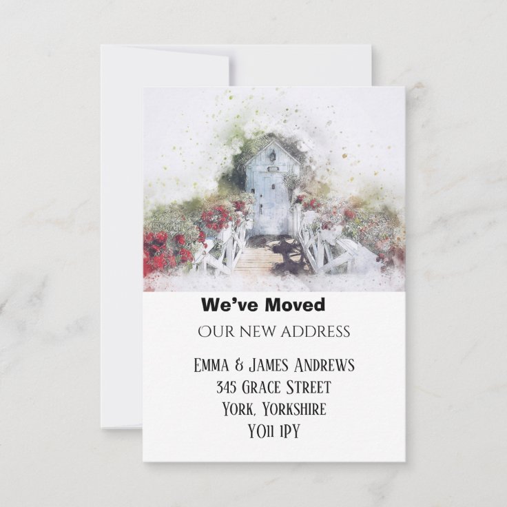 New Address We’ve Moved Door Announcement | Zazzle