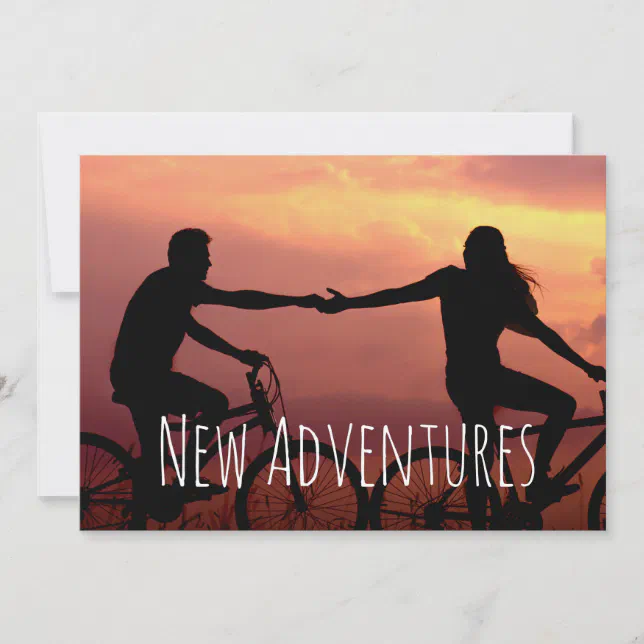 New Adventures Engagement Custom Photo wedding Save The Date | Zazzle