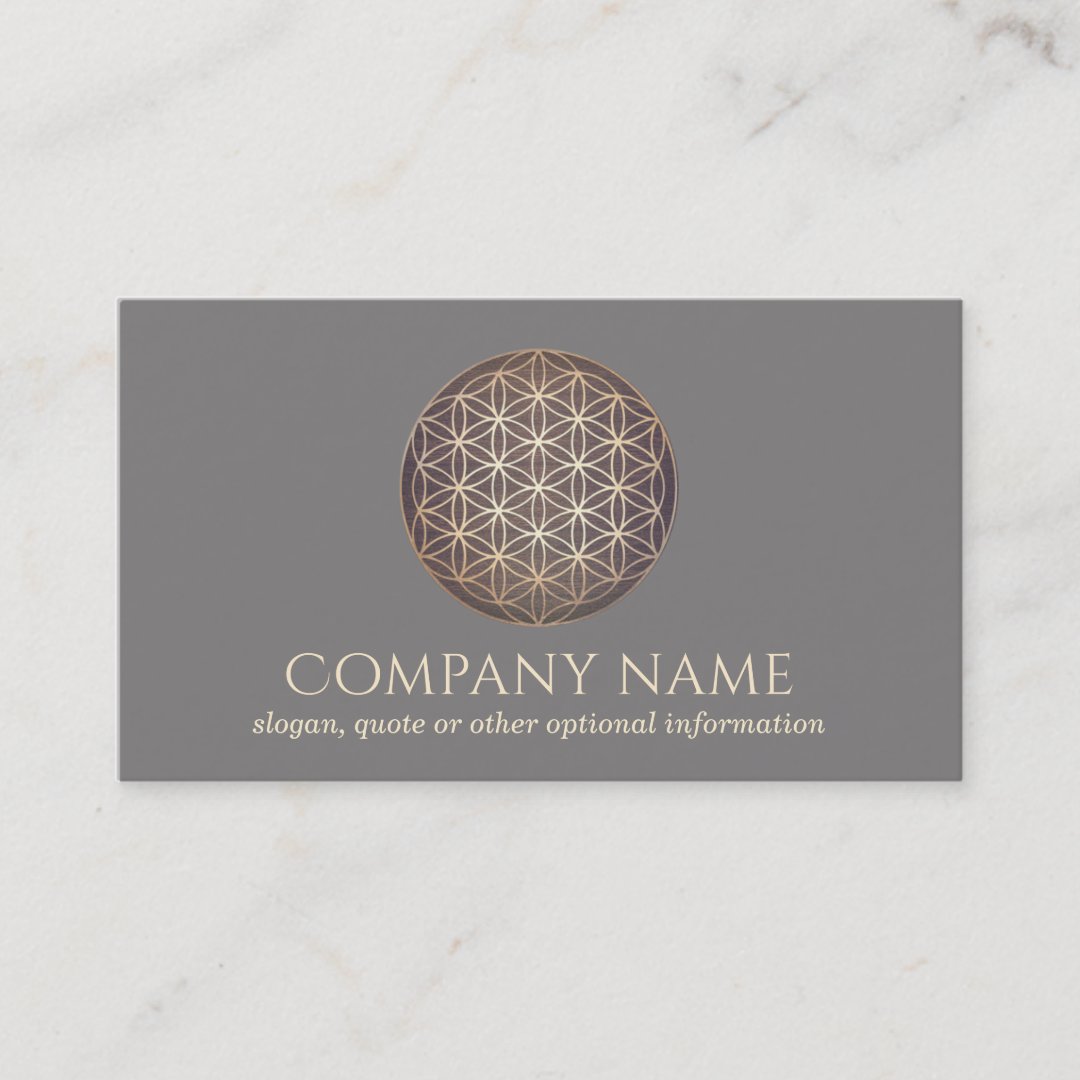New Age Flower Of Life Spiritual Healer Business Card | Zazzle