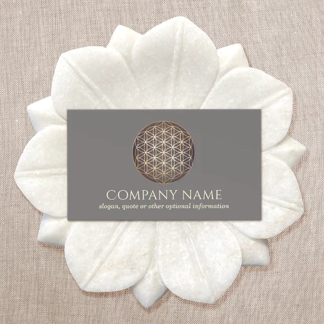 New Age Flower Of Life Spiritual Healer Business Card | Zazzle