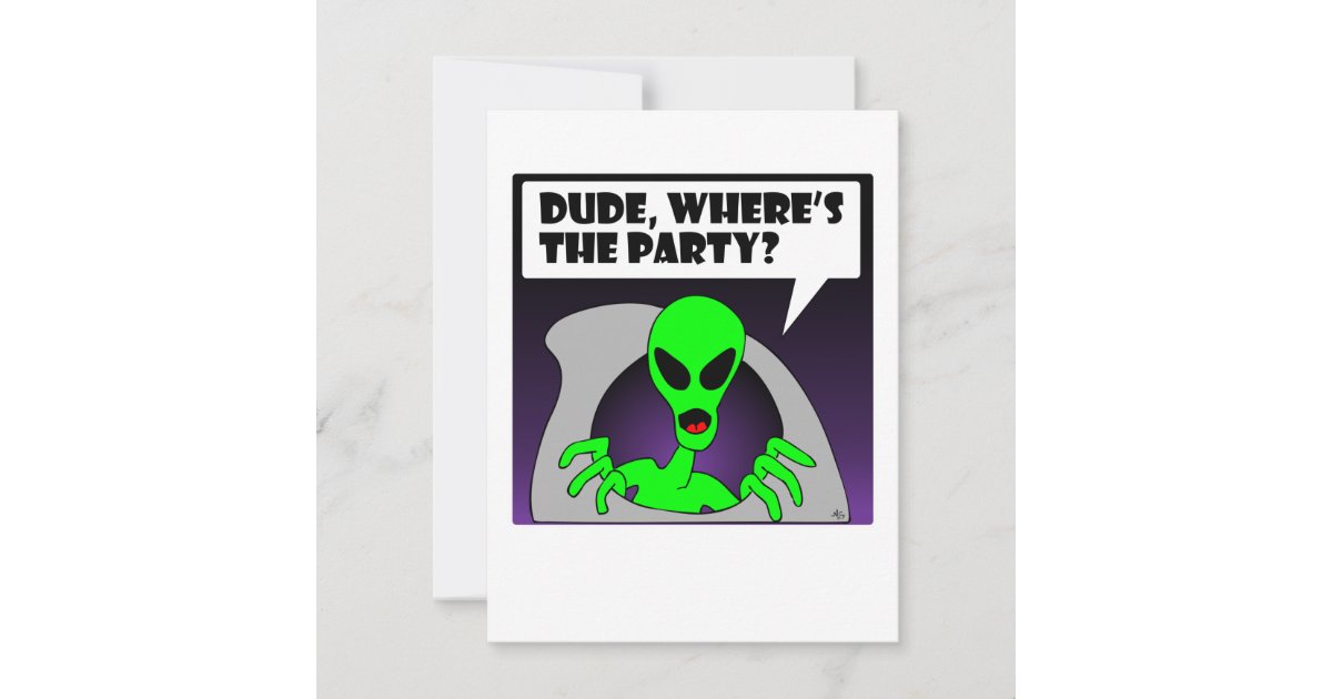 new alien party invitation | Zazzle